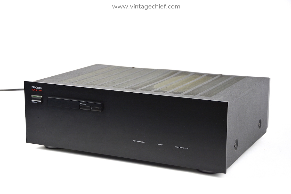 High End Nikko Alpha 400 Stereo Power Amplifier | 2 x 120 Watt