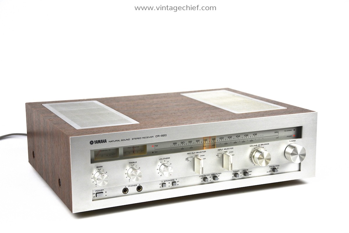 Vintage Yamaha CR-620 FM AM Stereo Receiver | Wooden Case | Phono