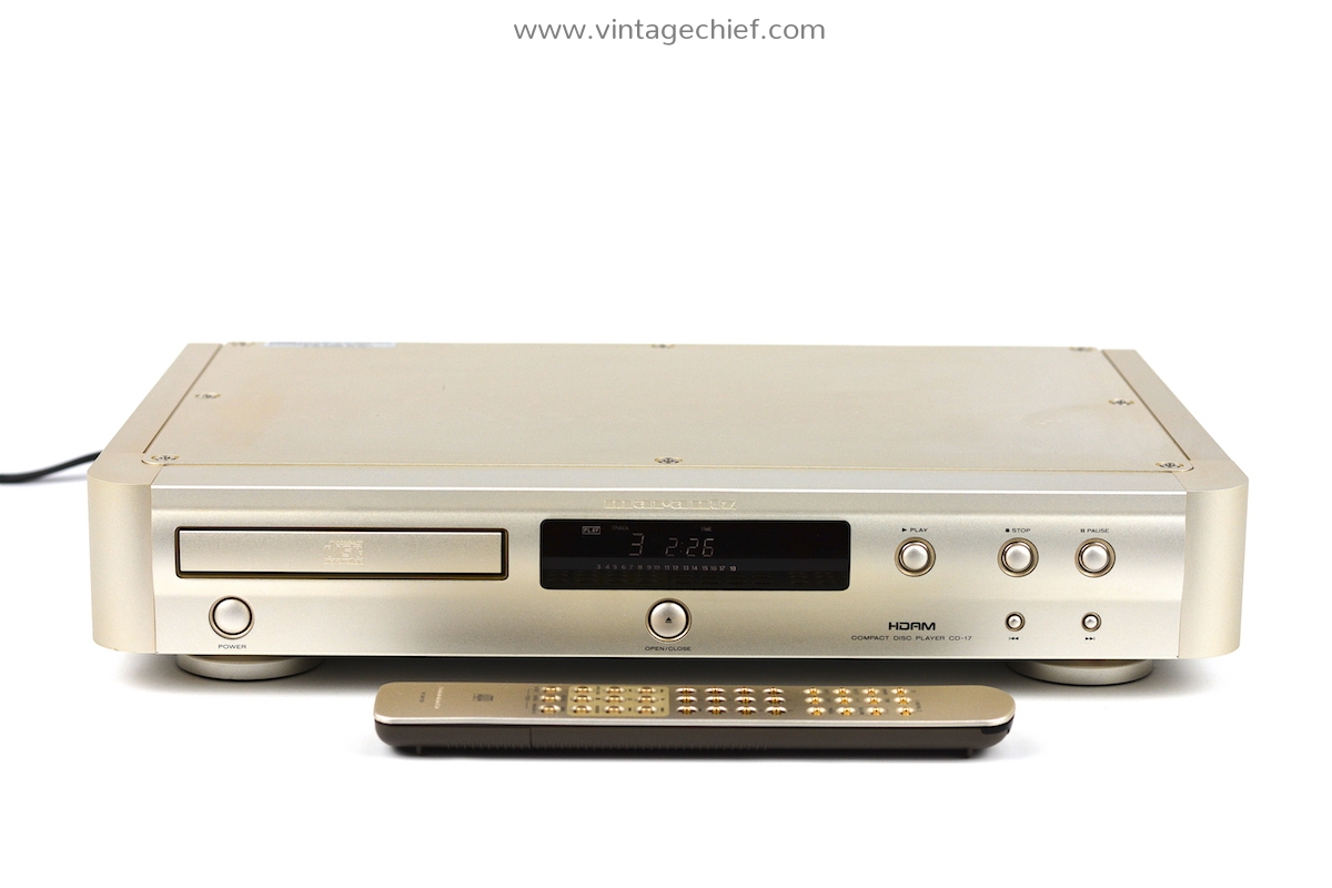 High End Marantz CD-17 CD Player + Remote Control + Manual | Champagne