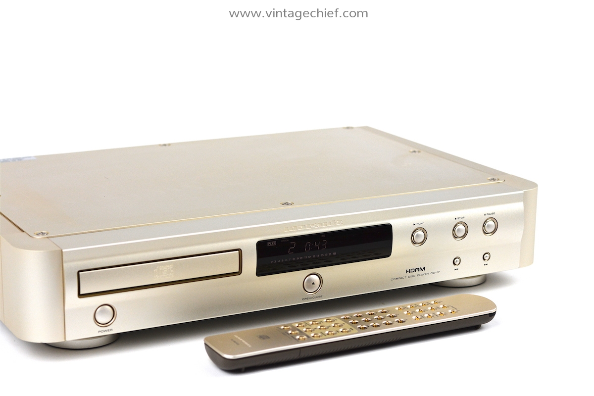 High End Marantz CD-17 CD Player + Remote Control + Manual | Champagne