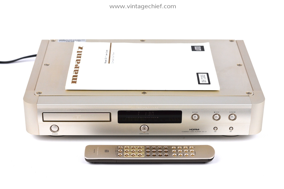 High End Marantz CD-17 CD Player + Remote Control + Manual | Champagne