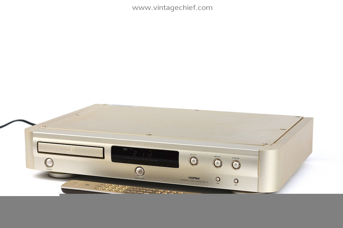 High End Marantz CD-17 CD Player + Remote Control + Manual | Champagne