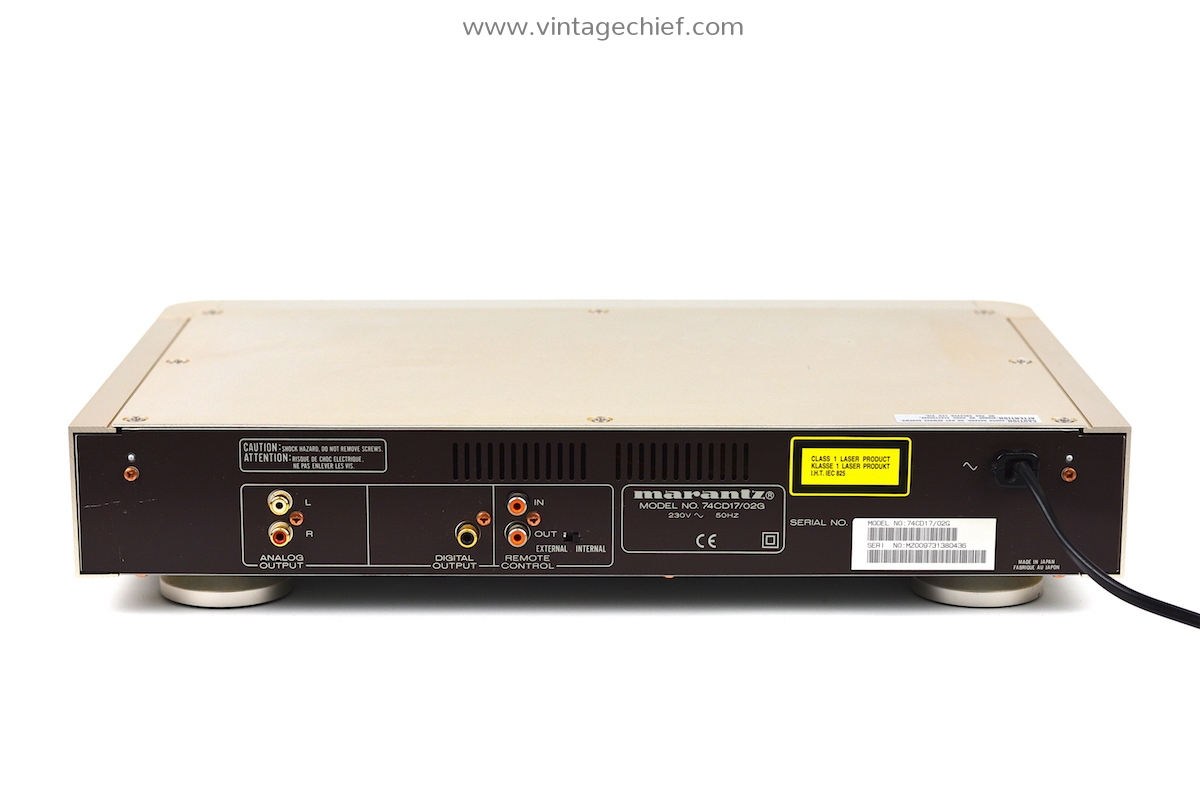 High End Marantz CD-17 CD Player + Remote Control + Manual | Champagne