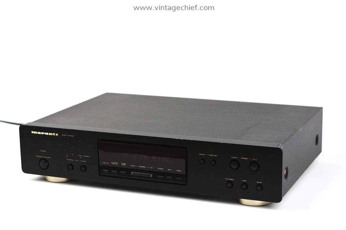 Black Marantz ST6000 FM AM RDS Tuner + Manual | Marantz ST 6000 Tuner | Radio | Stereo