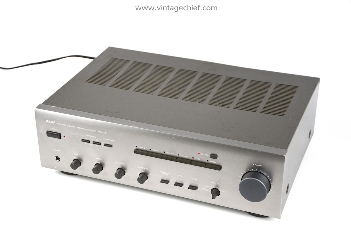 Titanium Yamaha AX-540 Natural Sound Stereo Amplifier | 2 x 85 Watt ...
