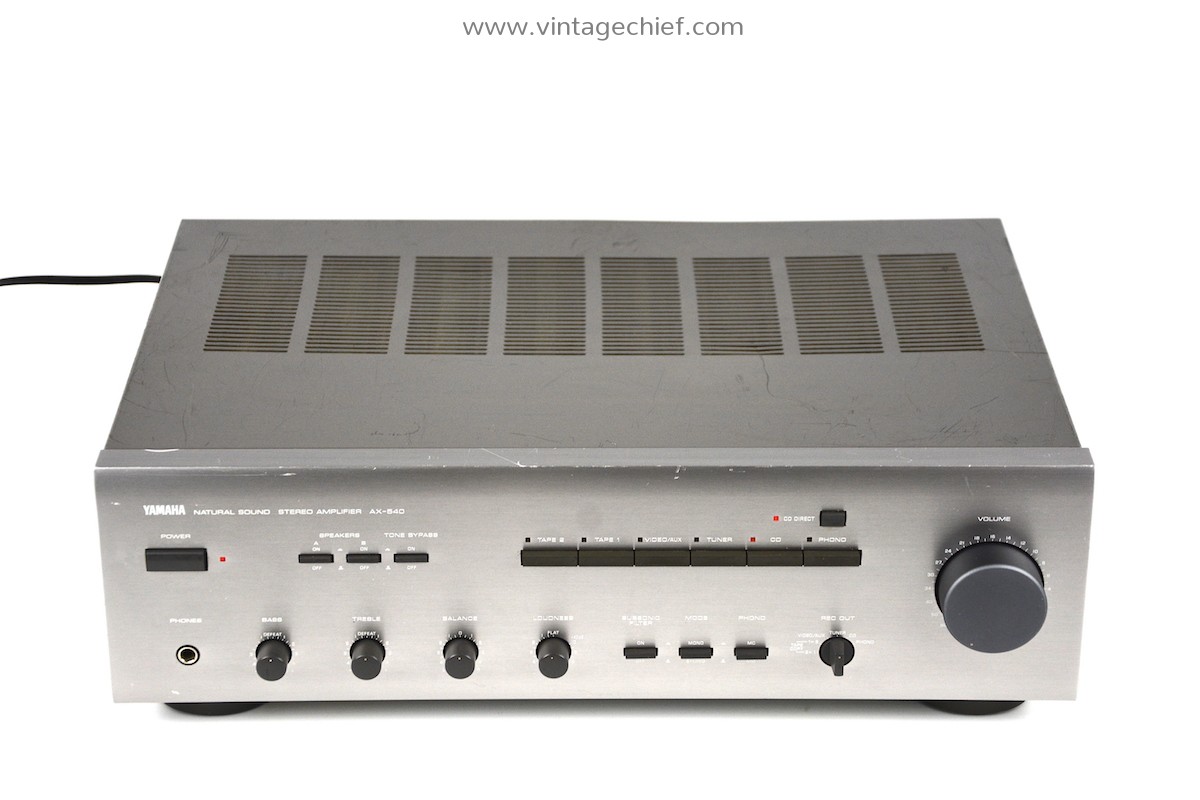 Titanium Yamaha AX-540 Natural Sound Stereo Amplifier | 2 x 85 Watt ...