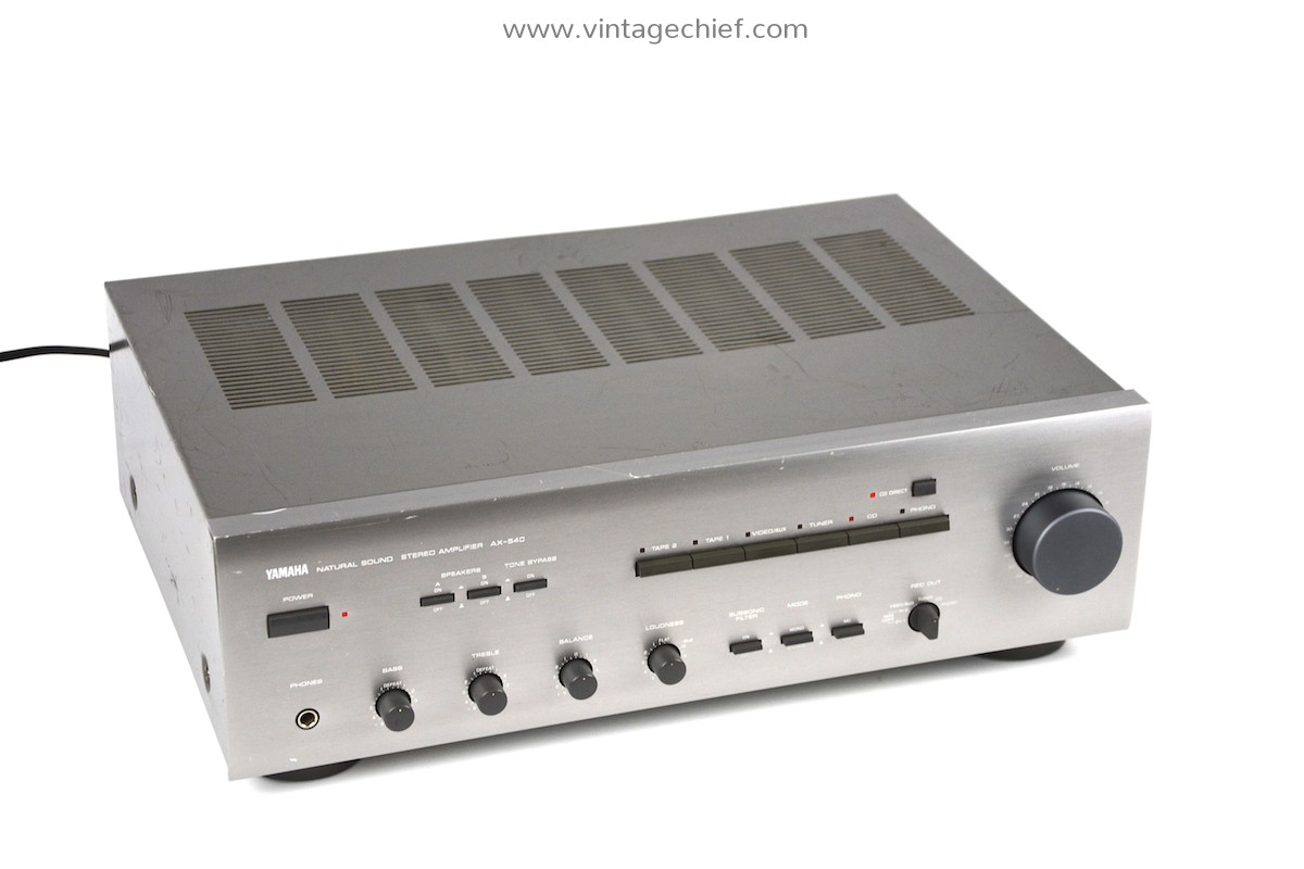 Titanium Yamaha AX-540 Natural Sound Stereo Amplifier | 2 x 85 Watt ...