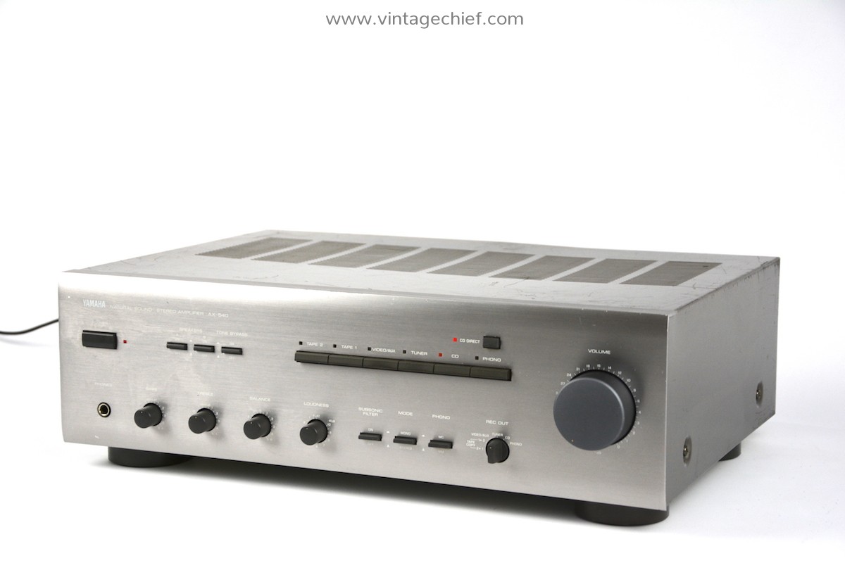 Titanium Yamaha AX-540 Natural Sound Stereo Amplifier | 2 x 85 Watt ...
