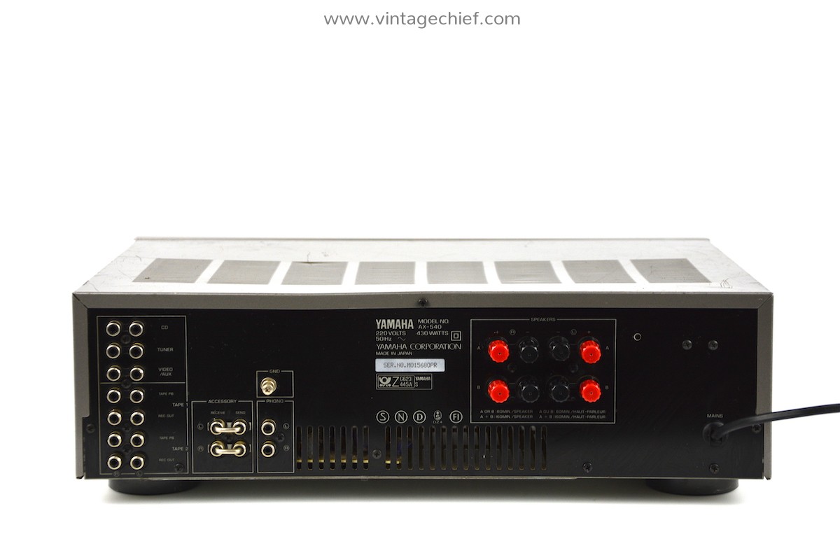 Titanium Yamaha AX-540 Natural Sound Stereo Amplifier | 2 x 85 Watt ...
