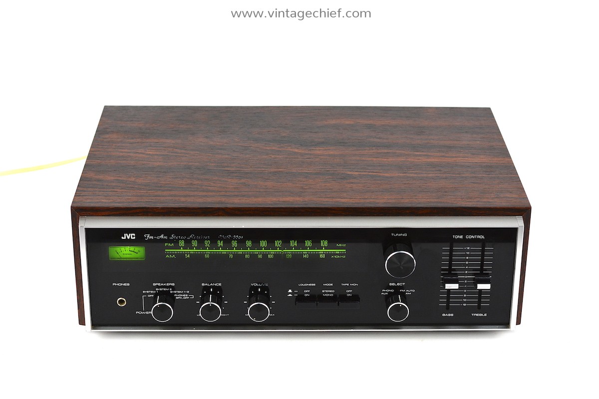 Serviced Vintage JVC VR-5501 FM AM Stereo Receiver | Wooden Case ...