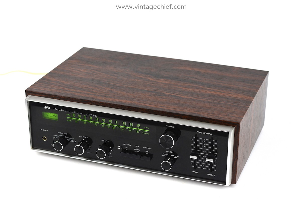Serviced Vintage JVC VR-5501 FM AM Stereo Receiver | Wooden Case ...
