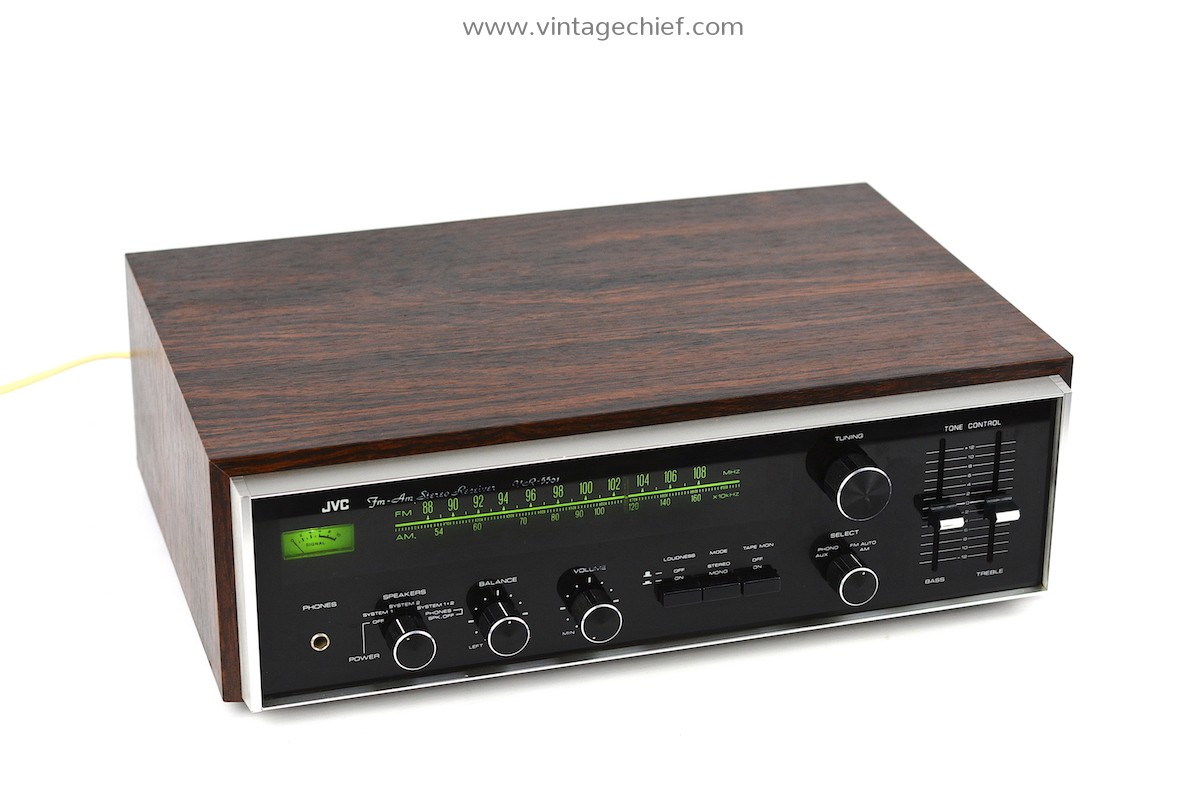 Serviced Vintage JVC VR-5501 FM AM Stereo Receiver | Wooden Case ...