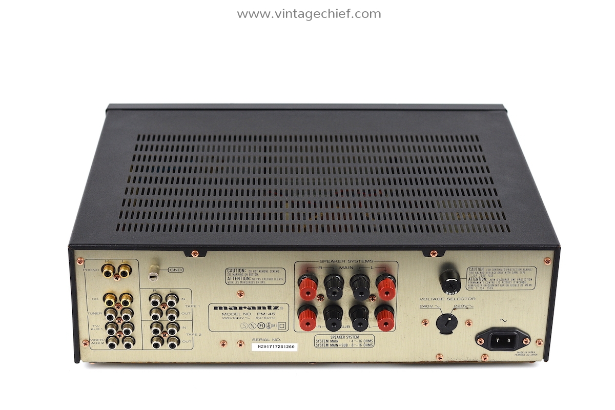 Audiophile Marantz PM-45 Amplifier | 2 x 59 Watt | Phono MM MC ...