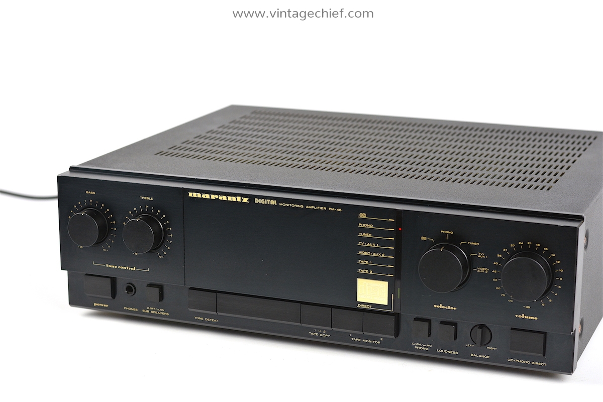 Audiophile Marantz PM-45 Amplifier | 2 x 59 Watt | Phono MM MC ...