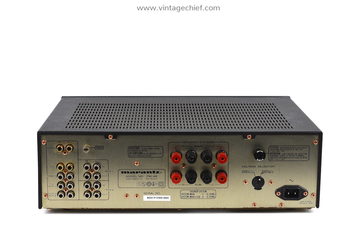 Audiophile Marantz PM-45 Amplifier | 2 x 59 Watt | Phono MM MC ...