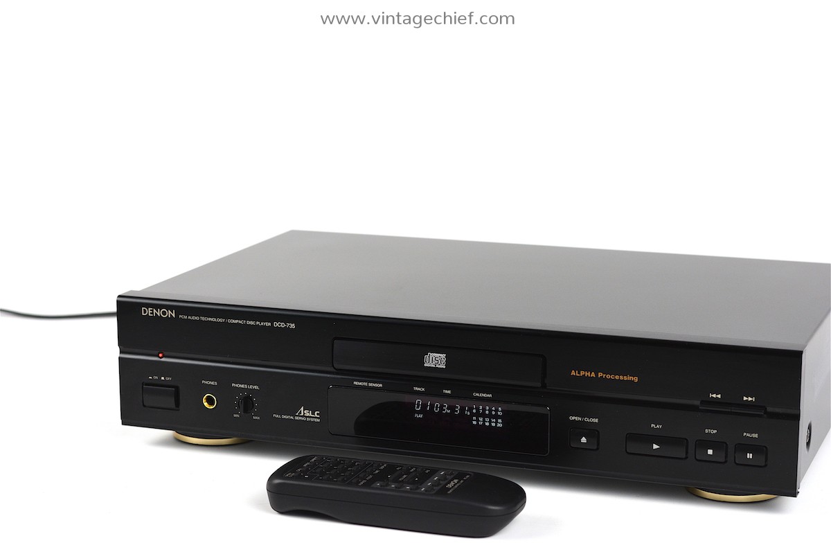 Denon DCD-735 CD Player + Denon RC-266 Remote Control | Black | Denon ...