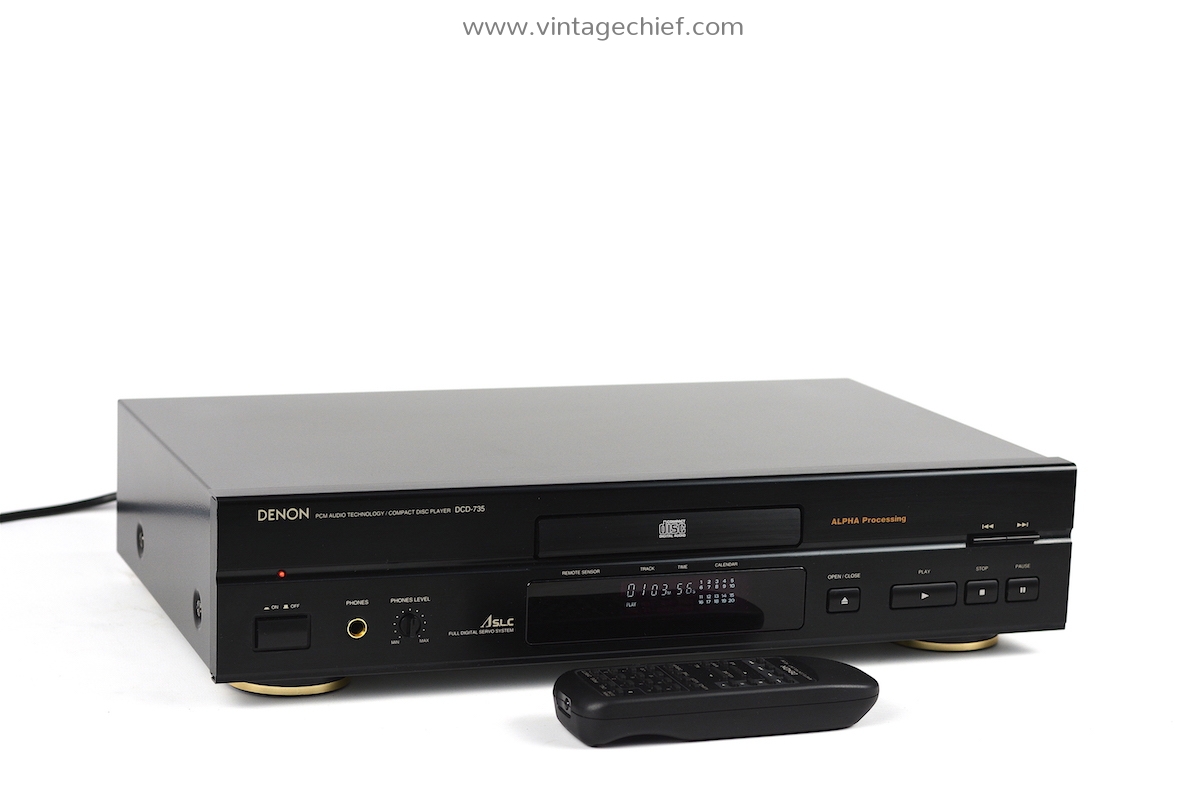 Denon DCD-735 CD Player + Denon RC-266 Remote Control | Black | Denon ...