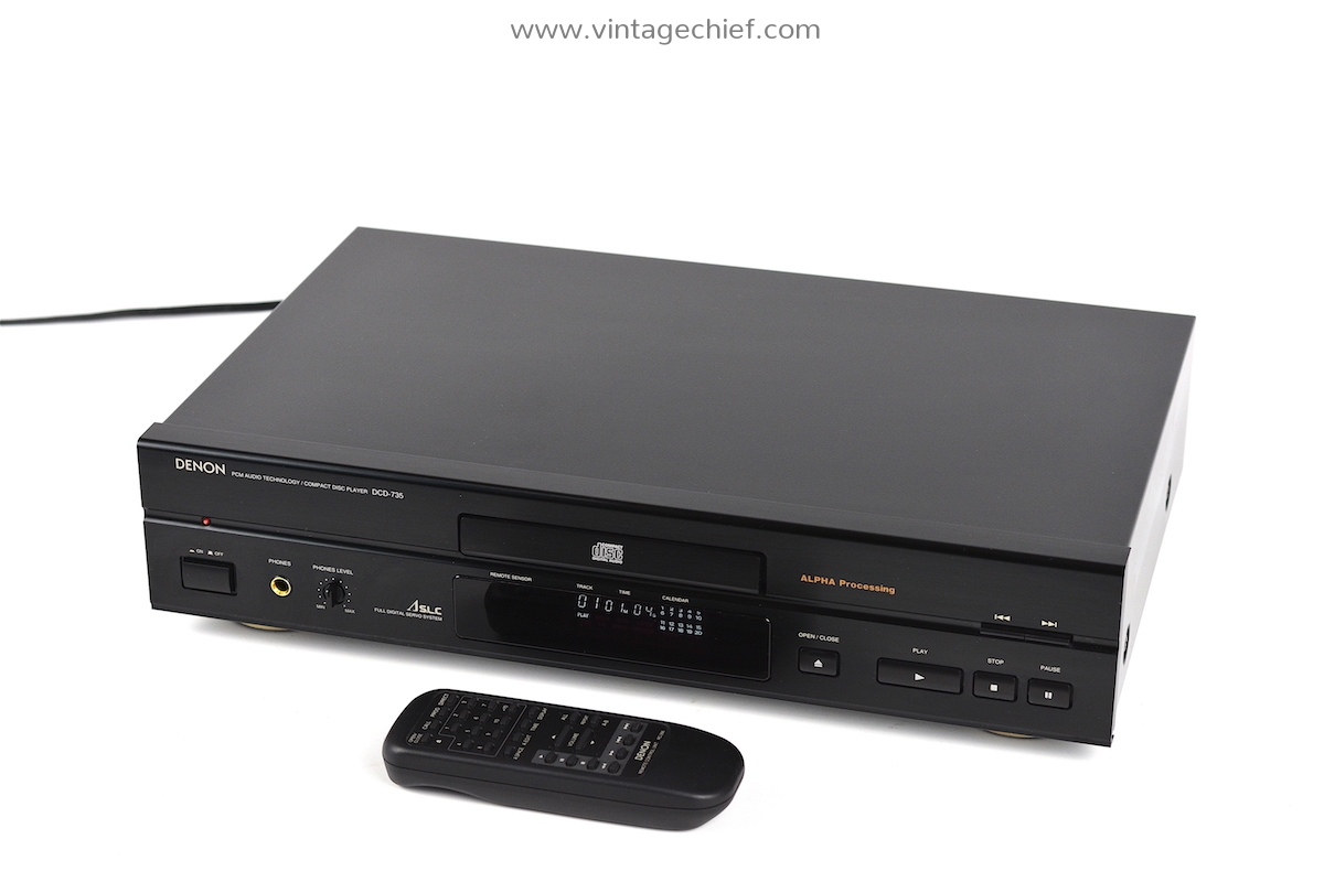 Denon DCD-735 CD Player + Denon RC-266 Remote Control | Black | Denon ...