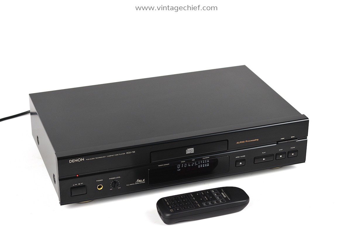 Denon DCD-735 CD Player + Denon RC-266 Remote Control | Black | Denon ...