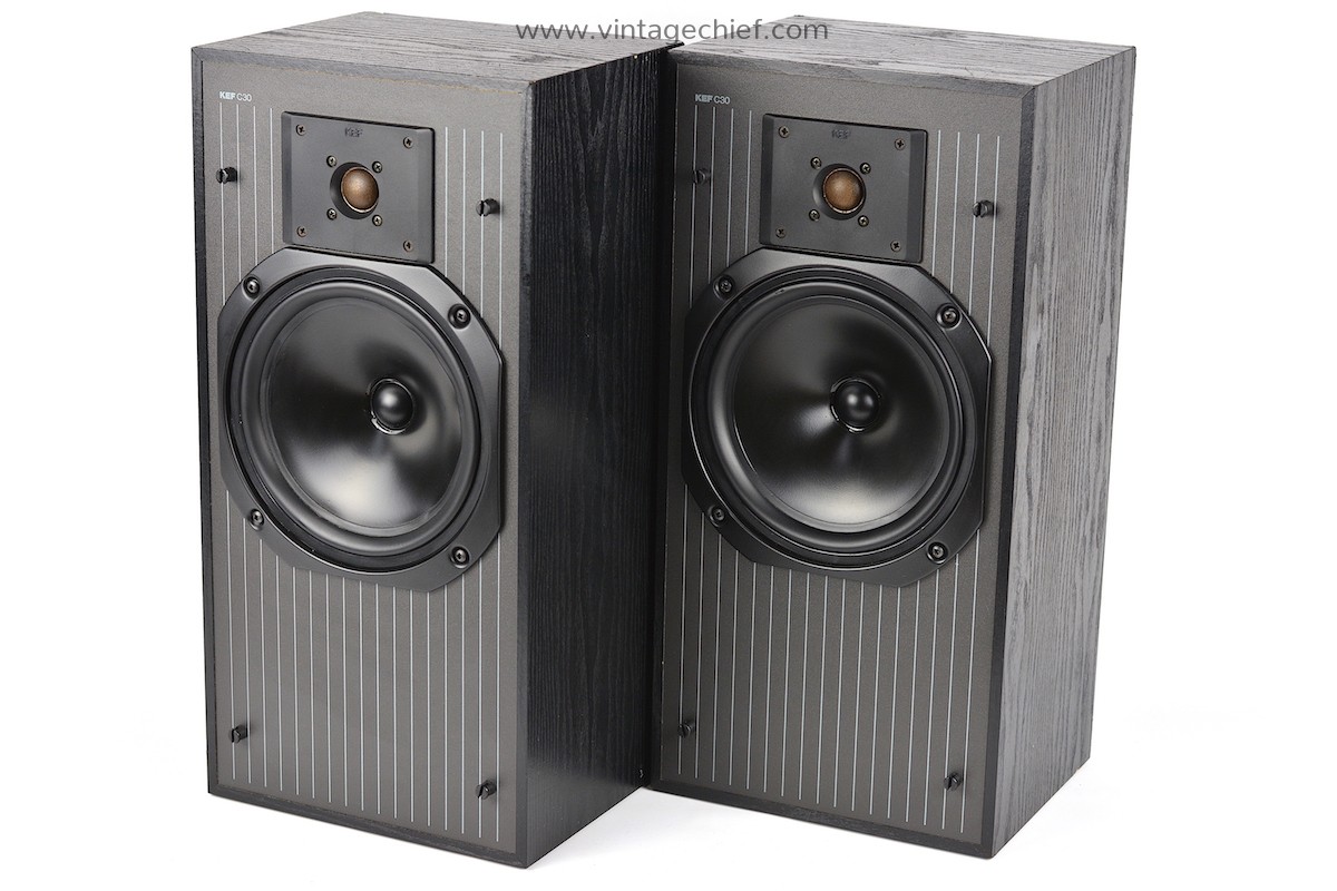Vintage KEF C30 Speakers + Speaker Grills | SP3058 | KEF Loudspeakers ...