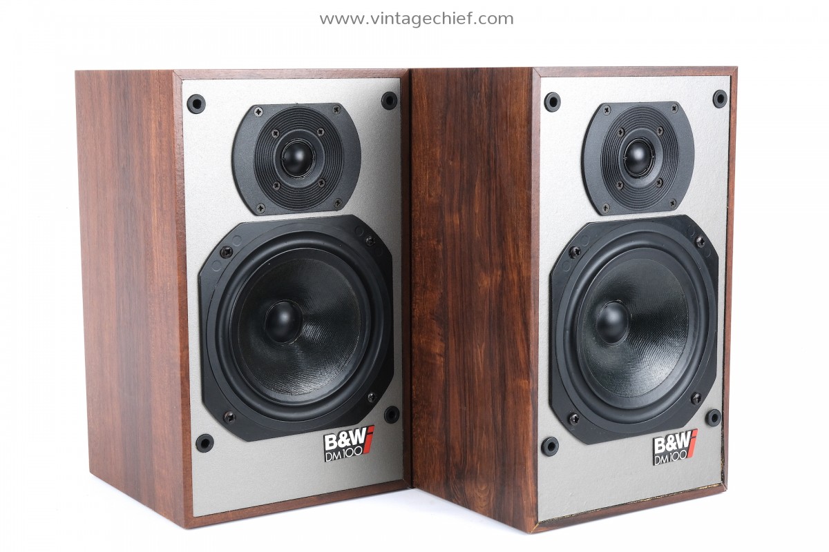 Vintage Bowers & Wilkins DM100i Speakers | American Walnut | Pair | B&W ...