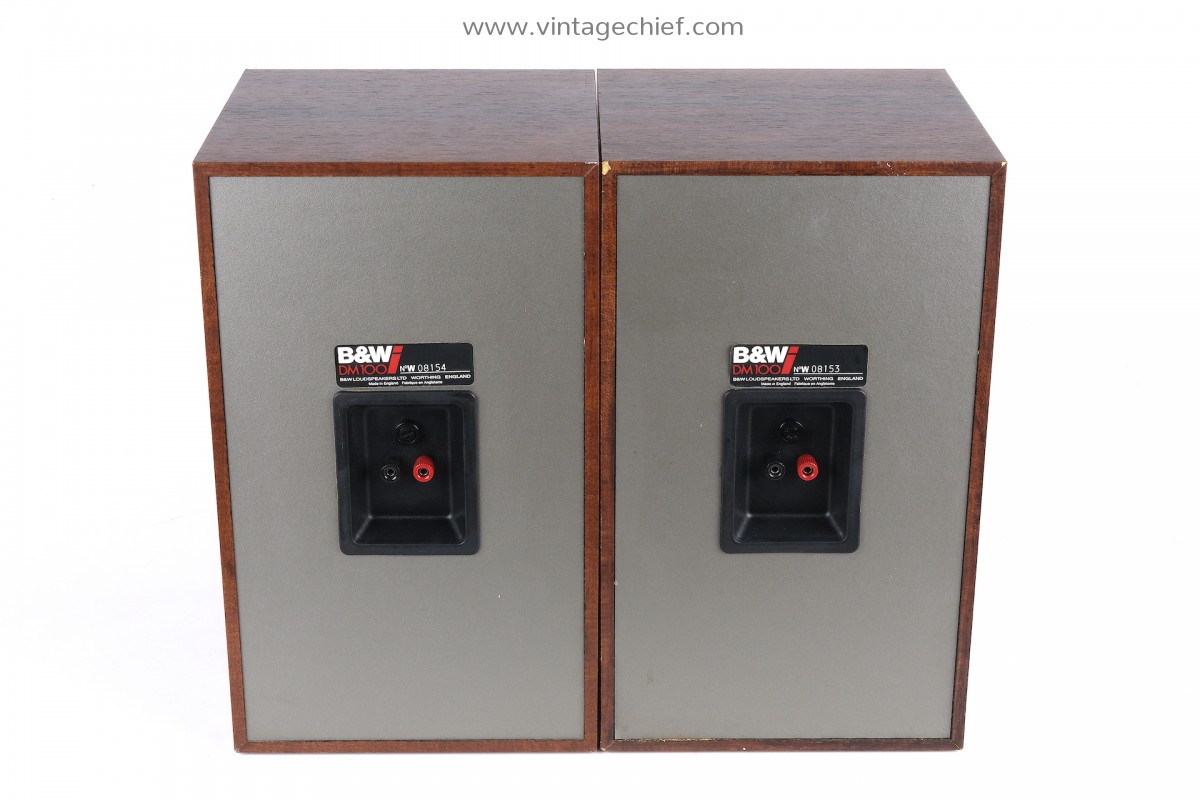 Vintage Bowers & Wilkins DM100i Speakers | American Walnut | Pair | B&W ...