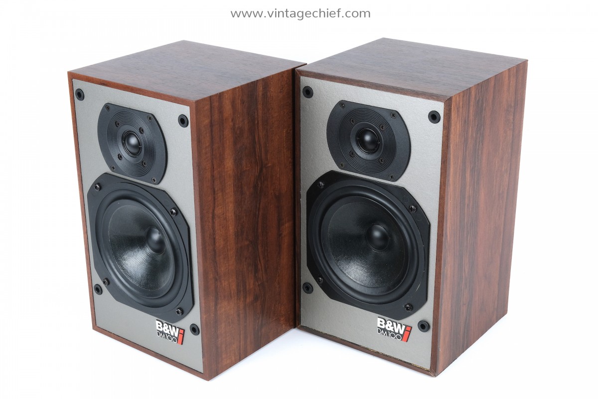 Vintage Bowers & Wilkins DM100i Speakers | American Walnut | Pair | B&W ...