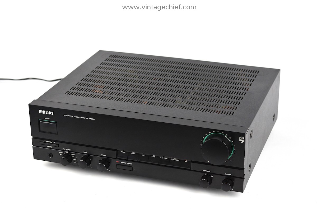 Serviced Philips FA-880 Amplifier | 2 x 80 Watt | Phono MM MC | Stereo ...
