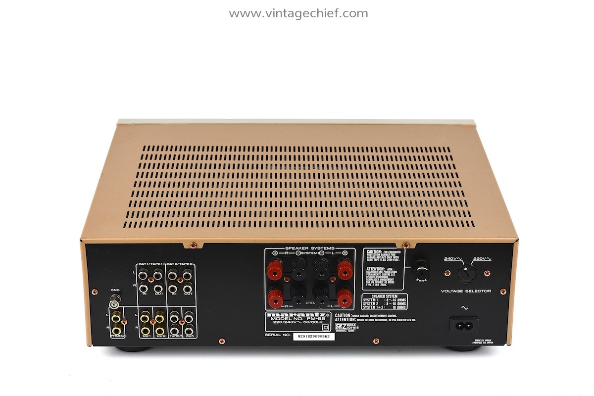 Marantz PM-55 Amplifier | Phono MM MC | Champagne | Vintage | Stereo ...