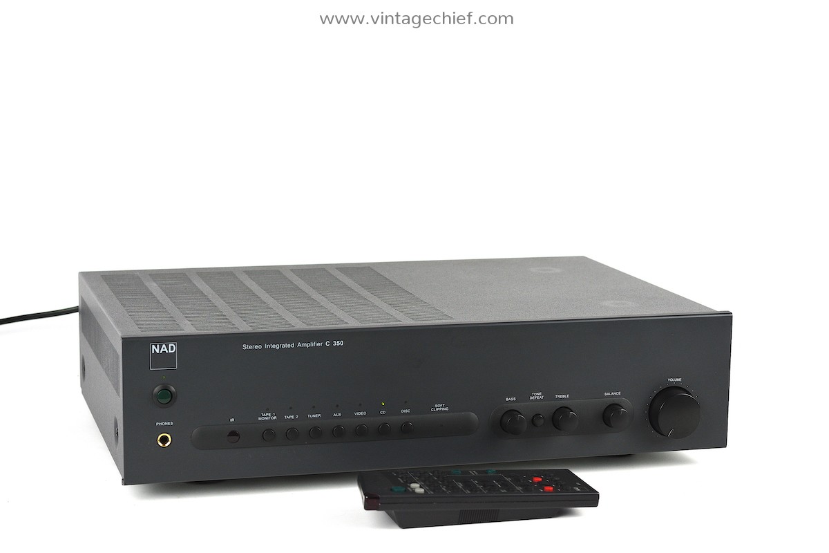 NAD C350 Amplifier + Remote Control | 2 x 60 Watt | Stereo | Pre Out ...