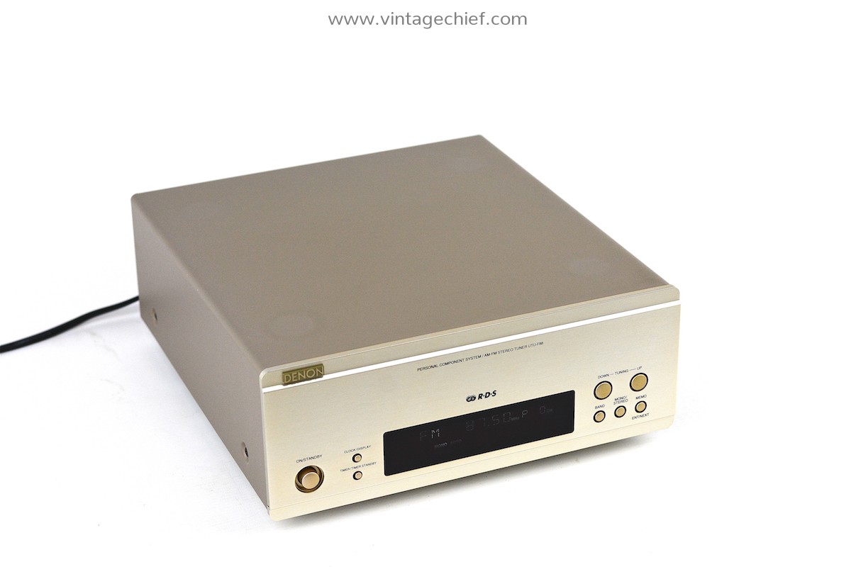 Denon UTU-F88 FM AM RDS Tuner | Compact | 30 Presets |Champagne | Radio | Denon Stereo