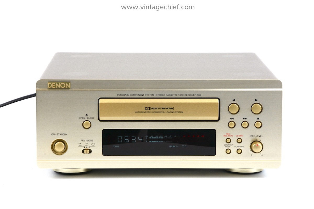 Compact Denon UDR-F88 Cassette Deck | Champagne | Horizontal Loading ...