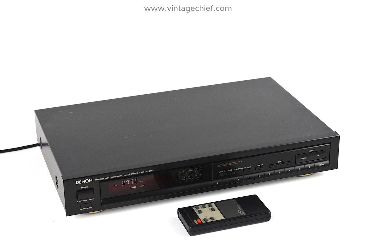 Denon TU-660 FM AM Tuner + Denon RC-126 Remote Control | Radio | Stereo ...