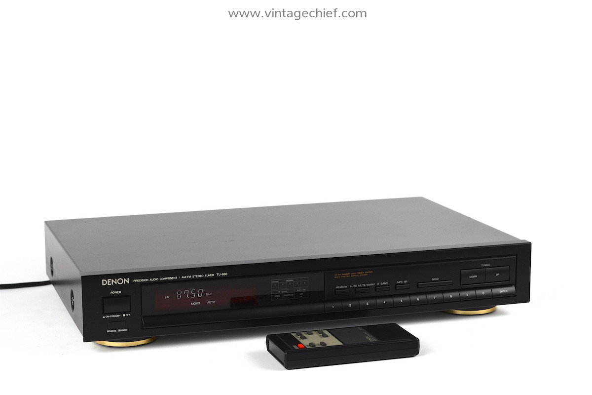 Denon TU-660 FM AM Tuner + Denon RC-126 Remote Control | Radio | Stereo ...