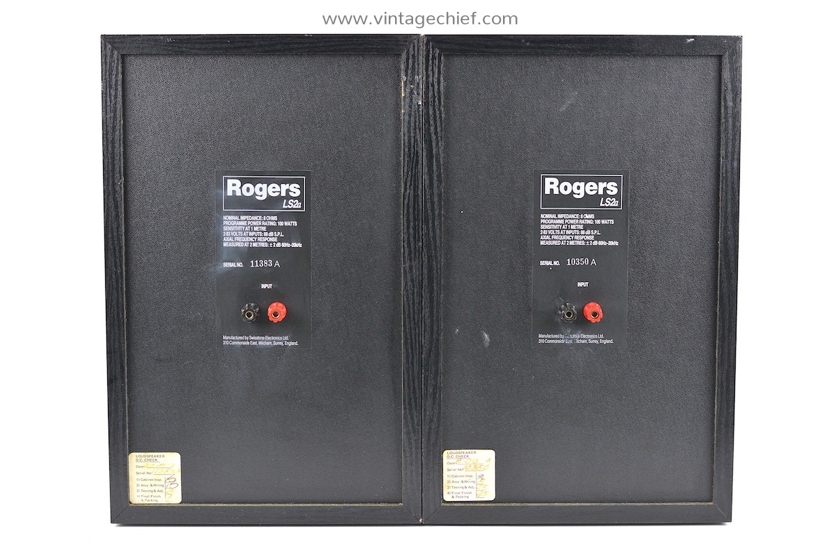 Audiophile Rogers LS2a Speakers + Speaker Grills | Pair | Black ...