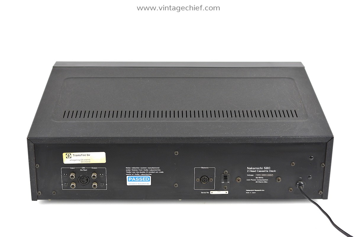 Nakamichi 580 Cassette Deck + Manual | Defective | For parts or repair ...