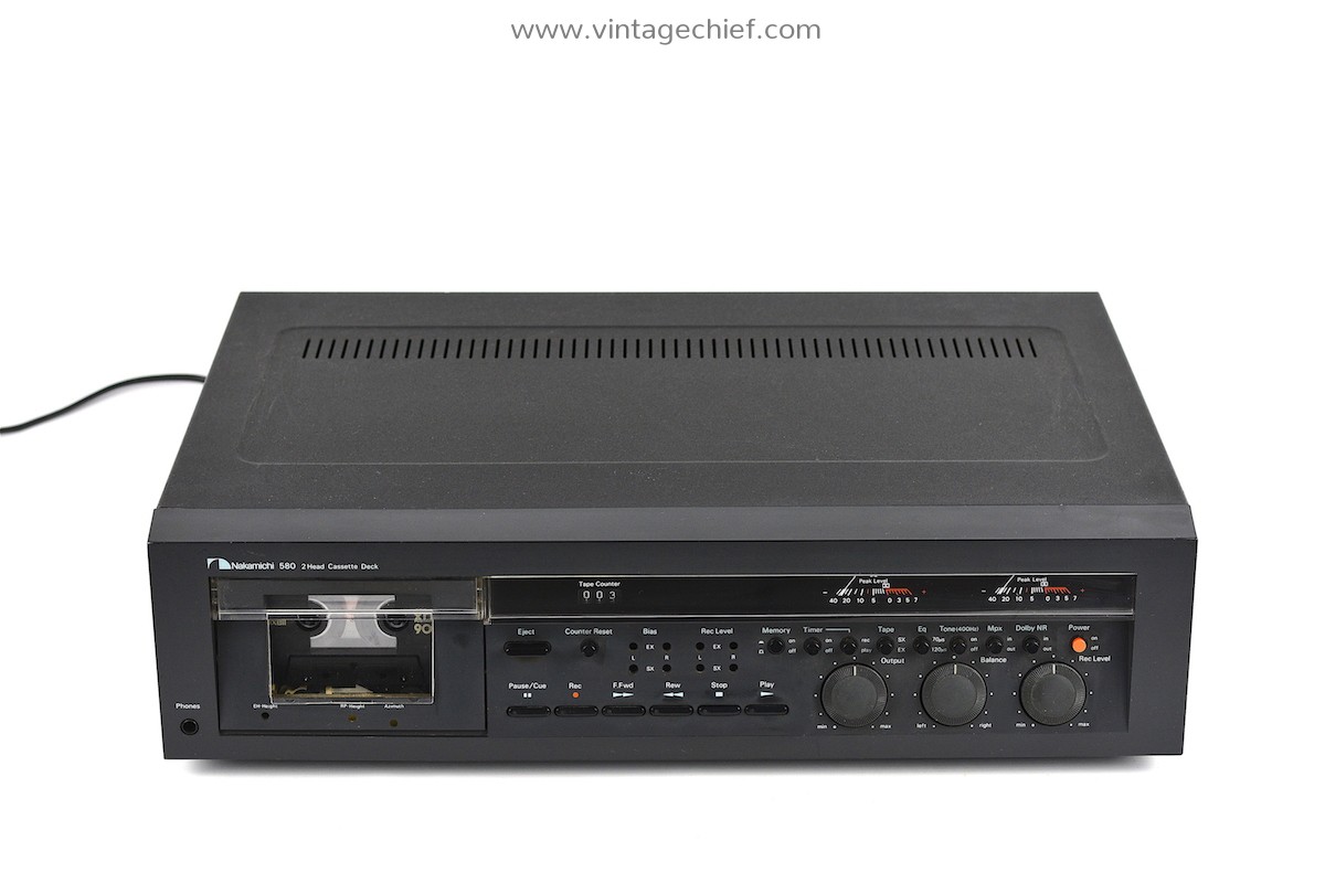 Nakamichi 580 Cassette Deck + Manual | Defective | For parts or repair ...