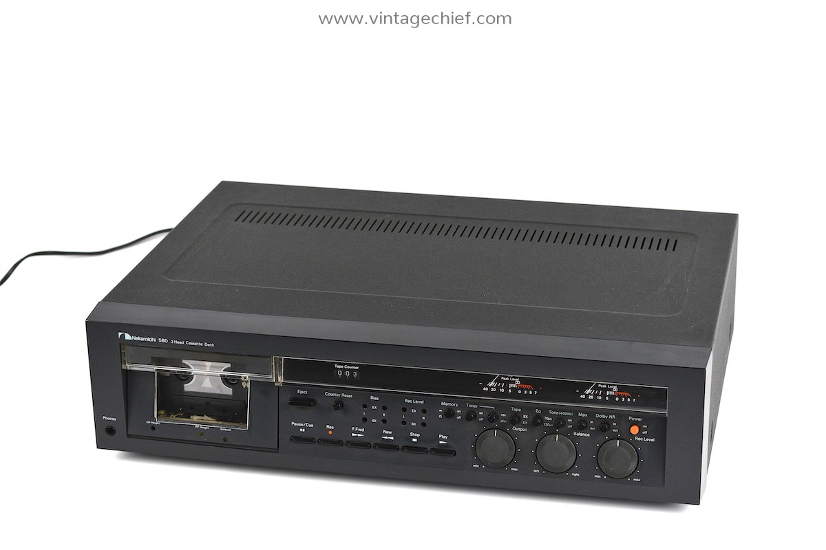 Nakamichi 580 Cassette Deck + Manual | Defective | For parts or repair ...