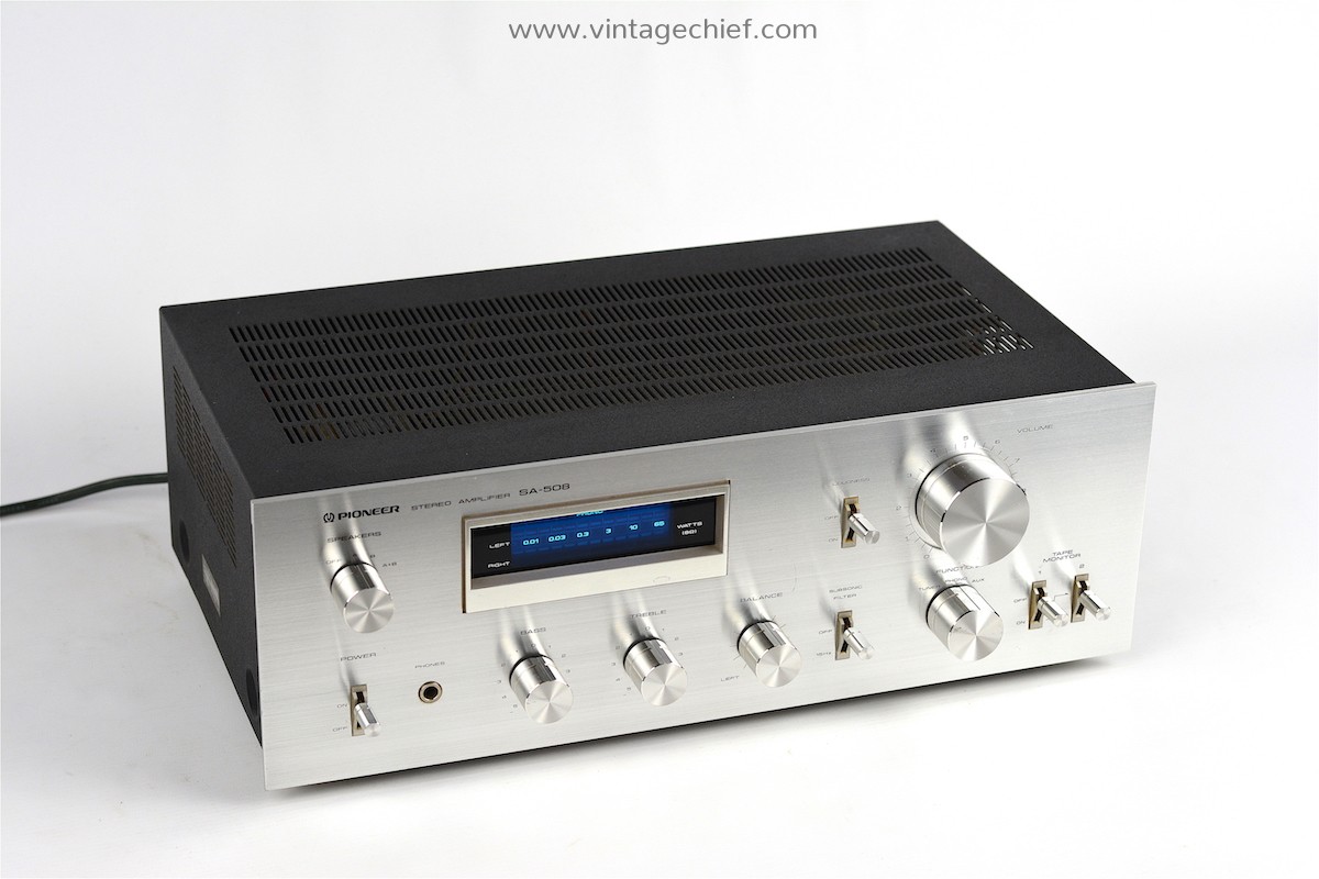 Pioneer SA-508 Integrated Stereo Amplifier | Blue Line | Phono ...