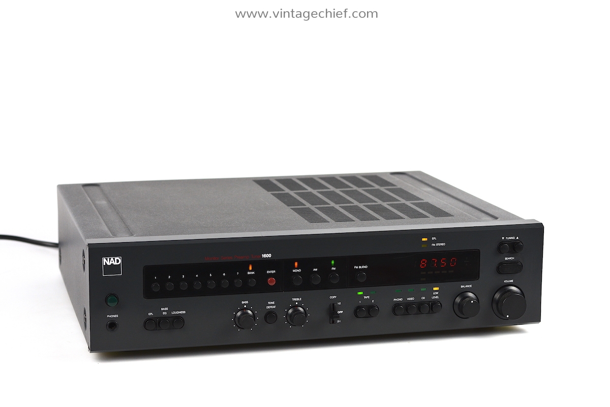 NAD 1600 Monitor Series Preamplifier Tuner |Phono MM MC | Vintage ...