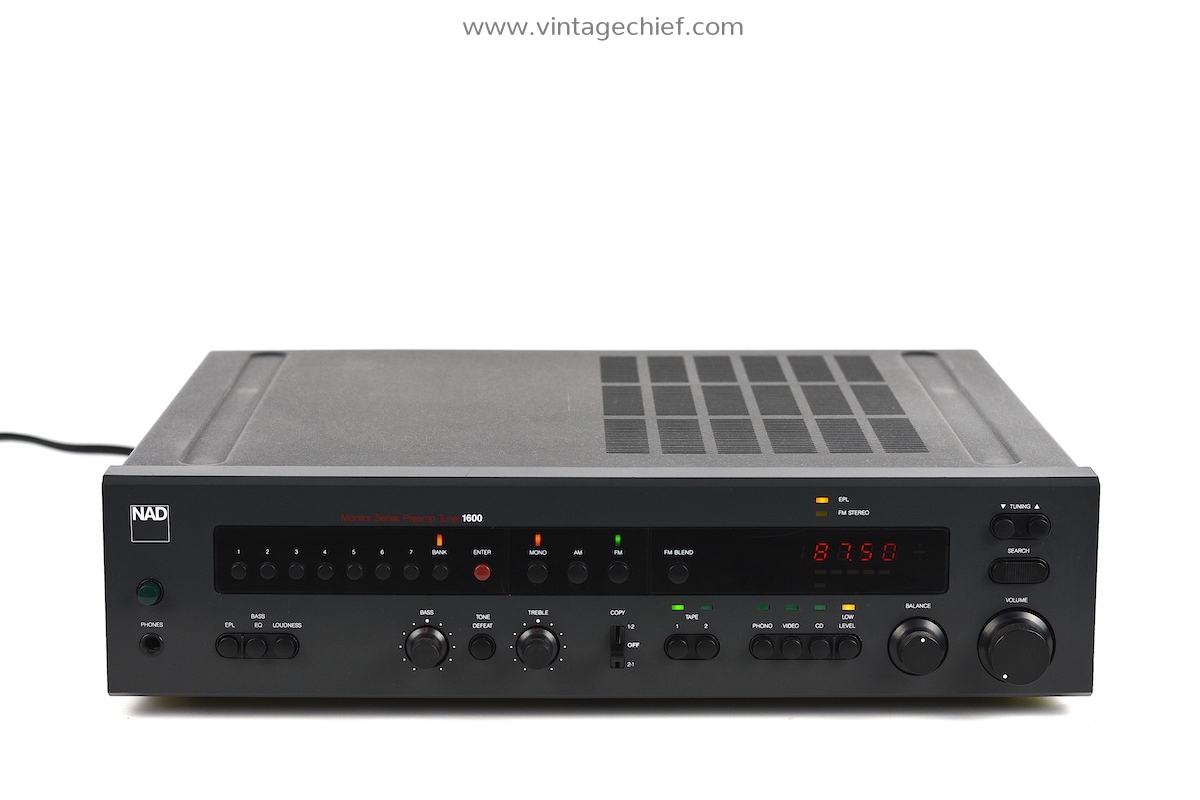 NAD 1600 Monitor Series Preamplifier Tuner |Phono MM MC | Vintage ...