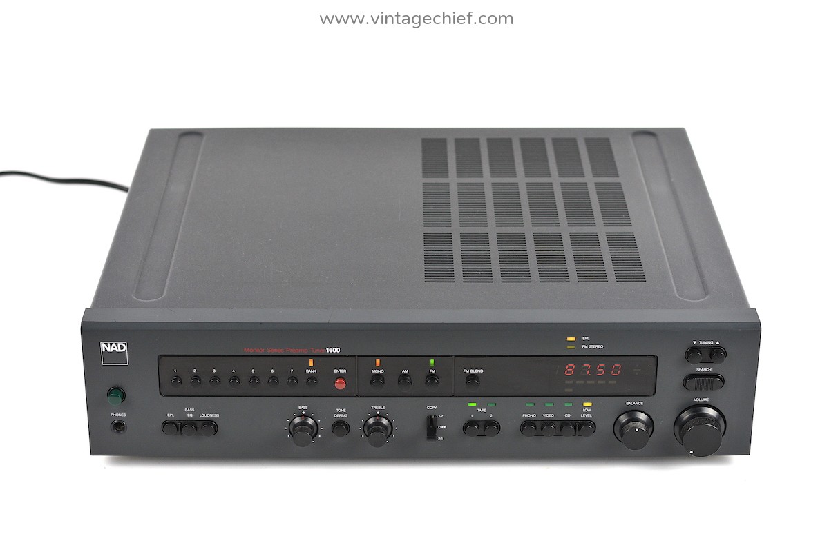 NAD 1600 Monitor Series Preamplifier Tuner |Phono MM MC | Vintage ...
