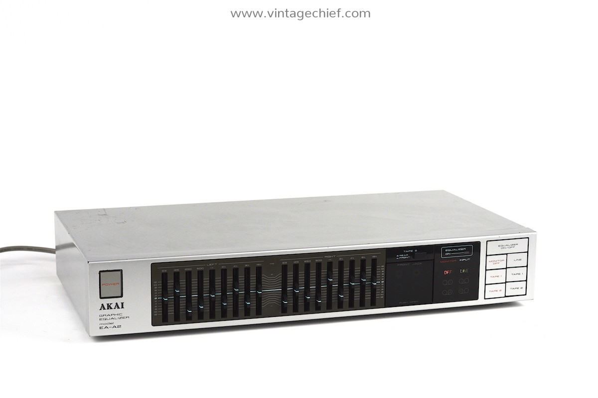Akai EA-A2 9 Band Stereo Graphic Equalizer | Silver | Vintage | Audio ...