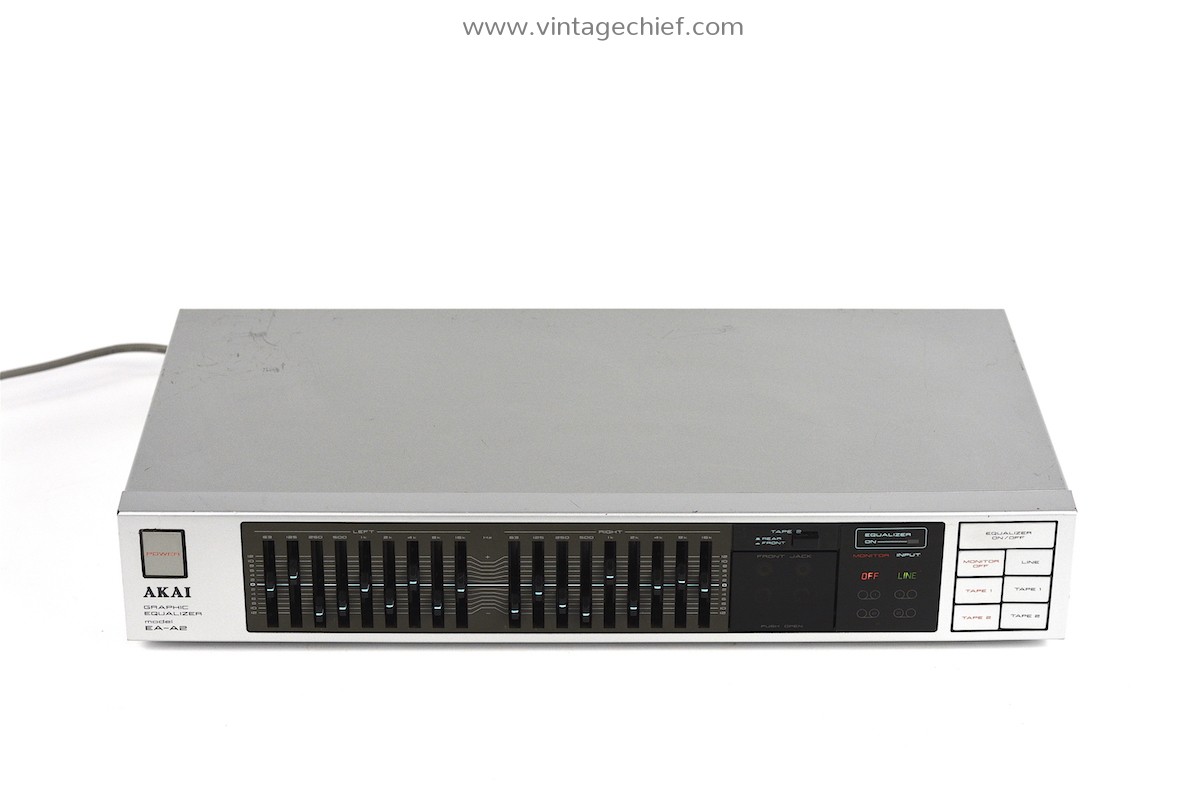 Akai EA-A2 9 Band Stereo Graphic Equalizer | Silver | Vintage | Audio ...