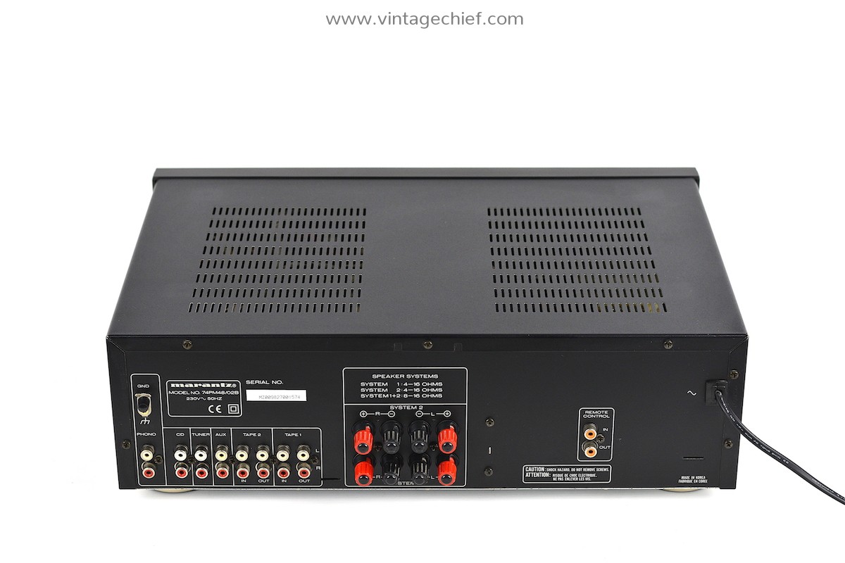 Marantz PM-48 Integrated Stereo Amplifier + Marantz RC-66PM Remote ...
