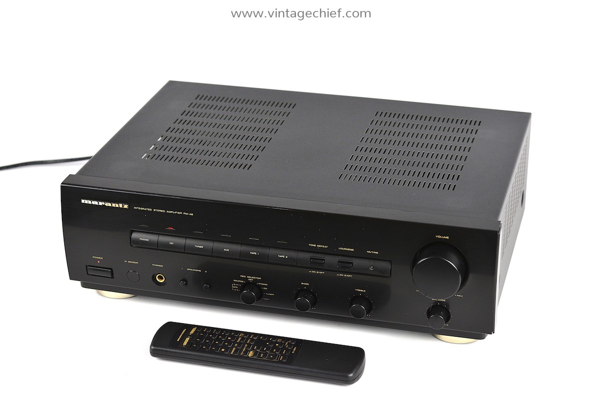 Marantz PM-48 Integrated Stereo Amplifier + Marantz RC-66PM Remote ...