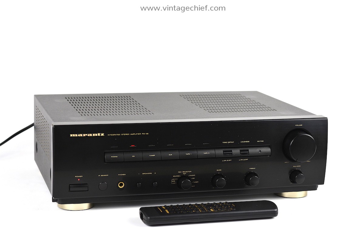 Marantz PM-48 Integrated Stereo Amplifier + Marantz RC-66PM Remote ...