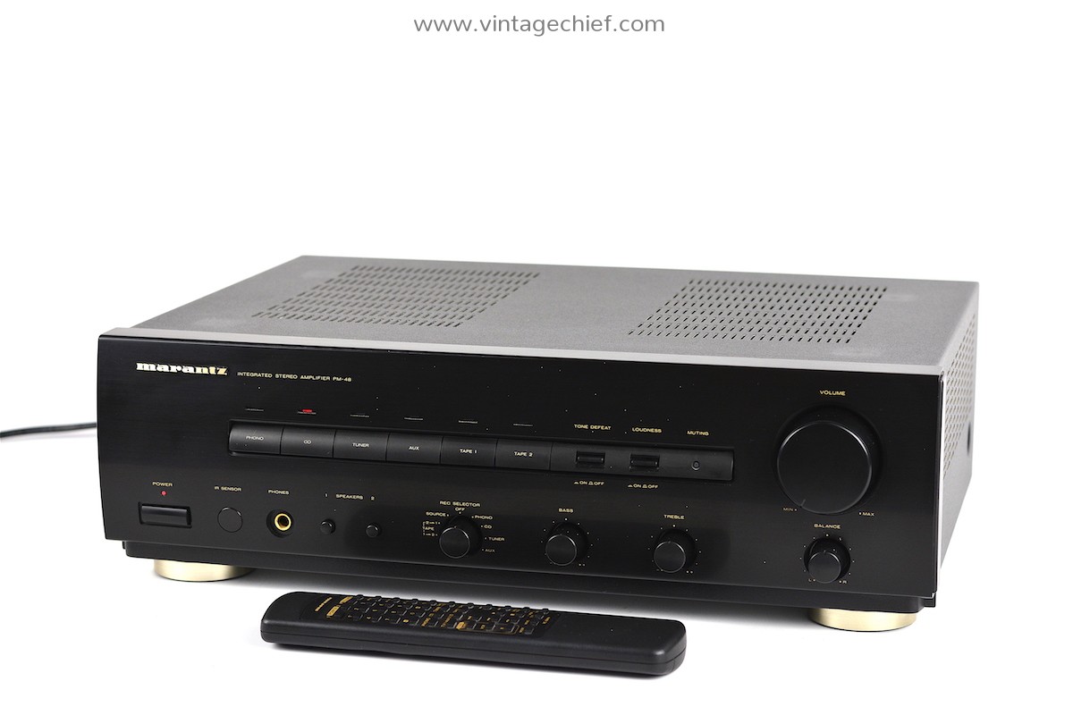 Marantz PM-48 Integrated Stereo Amplifier + Marantz RC-66PM Remote ...