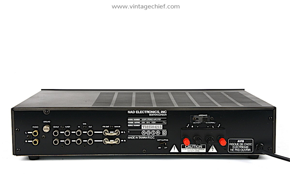 NAD 3225PE Amplifier | 2 x 40 Watt | Phono | Vintage | Pre out | Main in