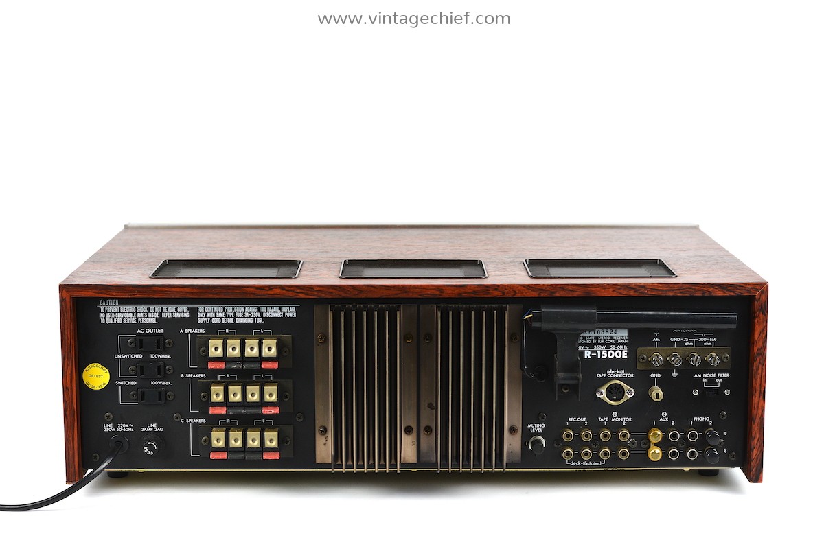 Serviced Vintage Luxman R-1500E Stereo Receiver | 19.5 KG | Phono ...